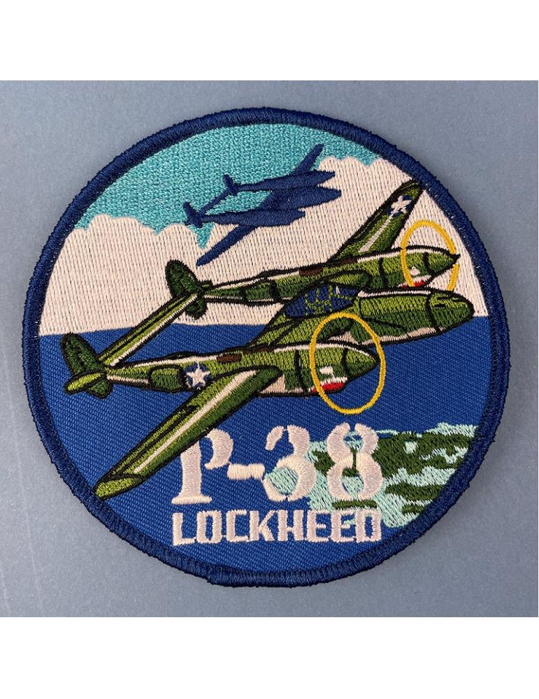 PATCH BRODE P38 LIGHTNING TISSUS THERMOCOLLANT Ø10CM